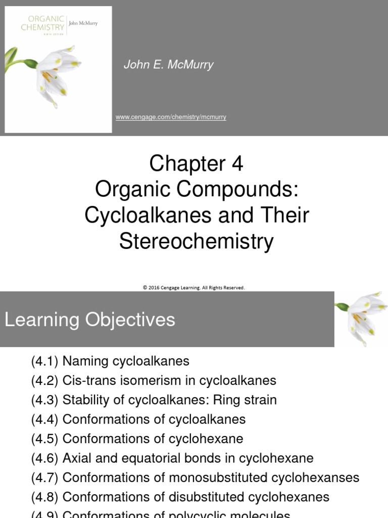 McMurry9e_PPT_CH04 (1) | PDF | Conformational Isomerism | Isomer