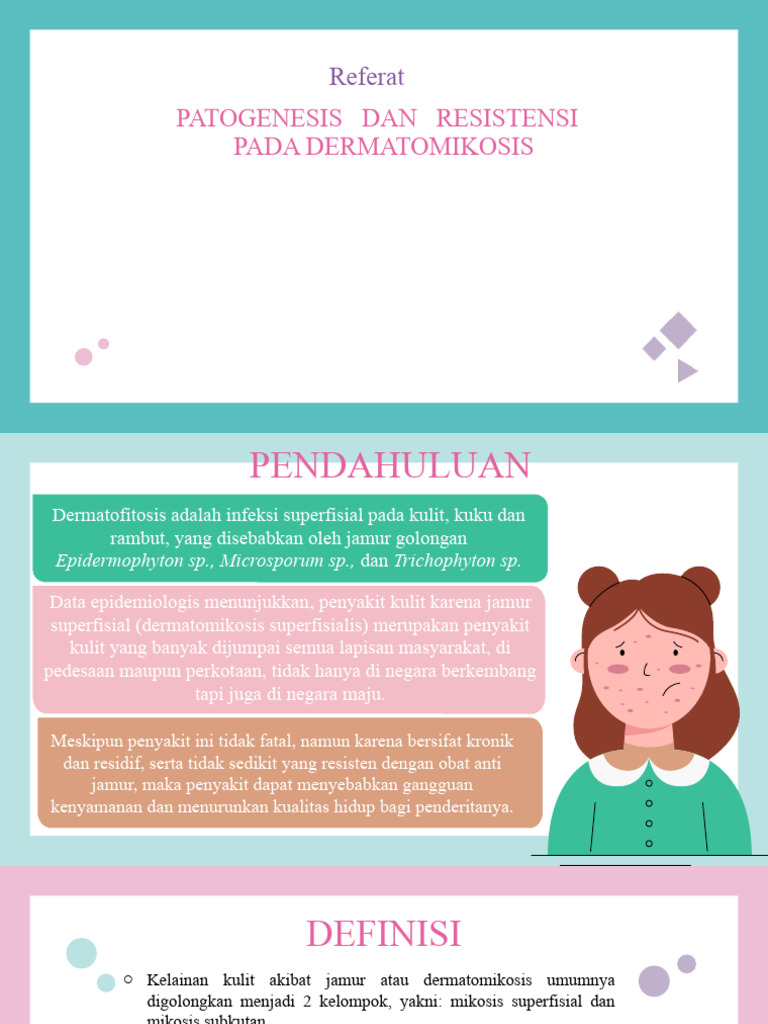 Patogenesis dan Epidemiologi Dermatomikosis | PDF