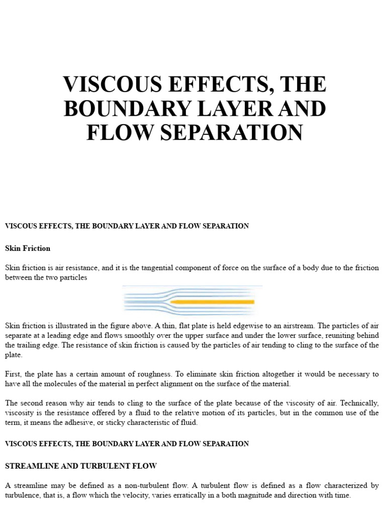 Boundary Layer and Flow Separation Explained | PDF | Boundary Layer | Fluid Dynamics