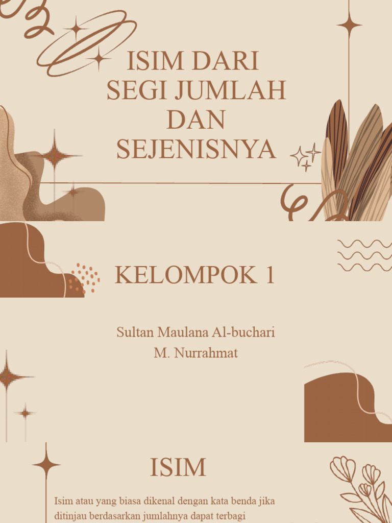 Jenis-jenis Isim dalam Bahasa Arab | PDF