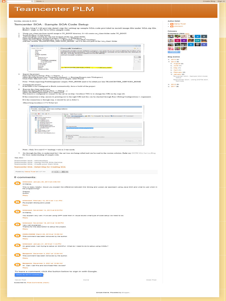 Temcenter SOA Sample SOA Code Setup | PDF | Eclipse (Software) | Software