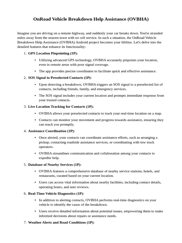 Project 2024 | PDF | Mobile App | Road