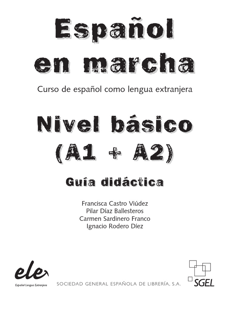 Espanol - en - Marcha - BasicoGuia - Didactica (1) - 1-21 | PDF | Verbo ...