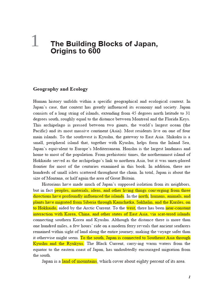 1 The Building Blocks of Japan | PDF | Pottery | Paddy Field