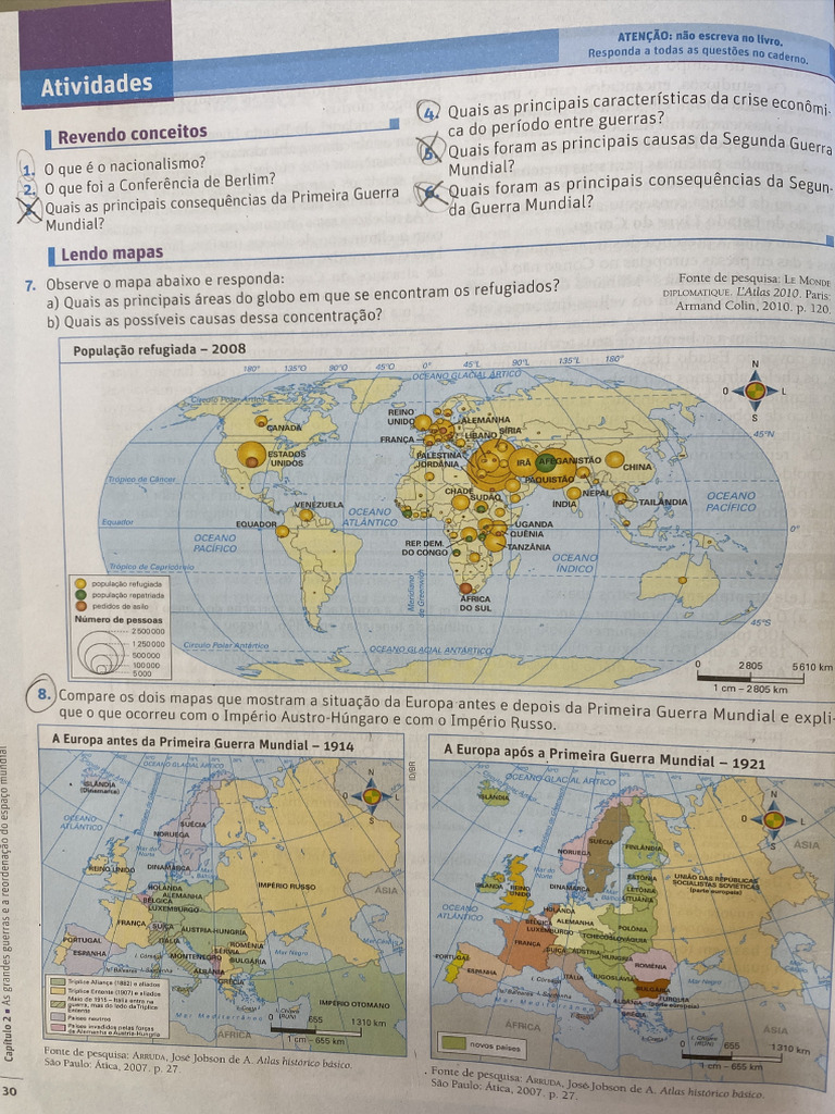 As Grandes Guerras e A Reordenação Do Espaço Mundial - 3A e B | PDF