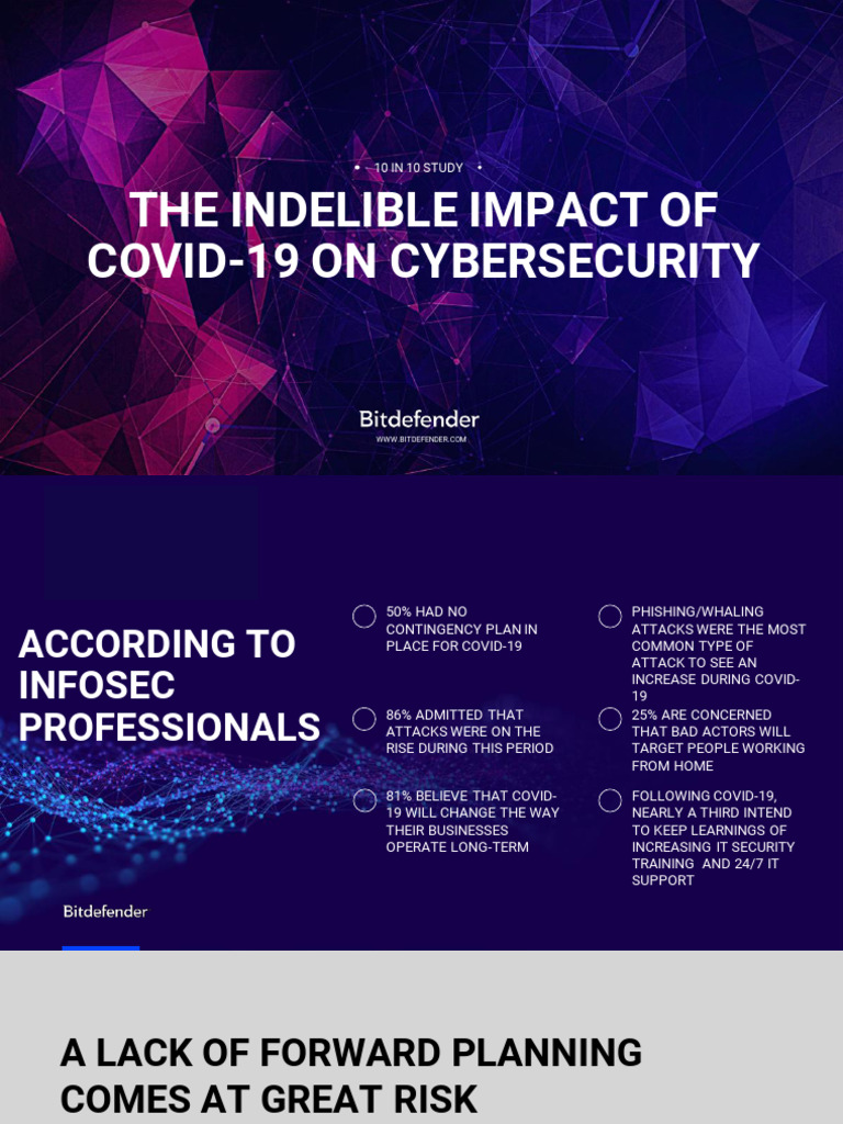 Bitdefender 10 IN 10 The Indelible Impact of COVID 19 On Cybersecurity 20pg | PDF | Computer ...