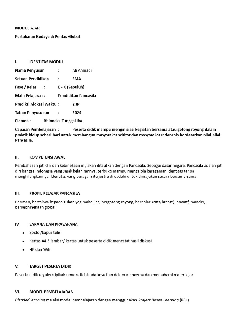 Modul Ajar Ukin | PDF | Karier & Perkembangan | Kajian Bahasa Asing