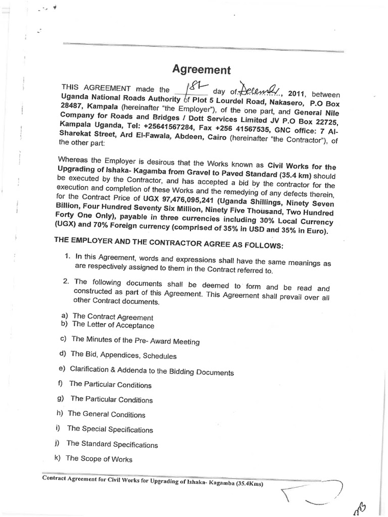 Contract Agreemet and Completion Certificates From June 2014 | PDF