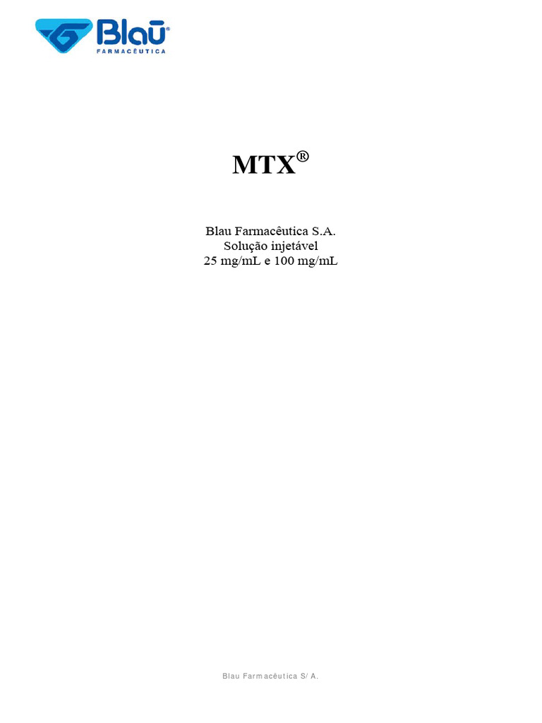 MTX_Bula_Paciente | PDF | Câncer | Gravidez