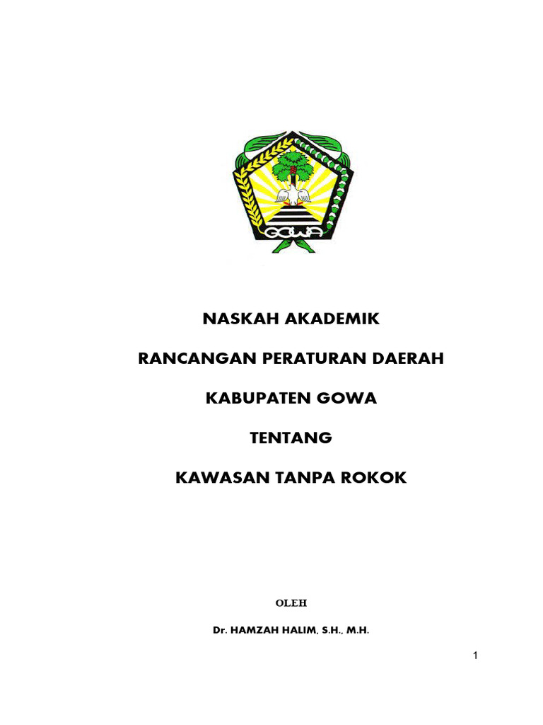 Naskah Akademik Kawasan Tanpa Rokok1doc | PDF