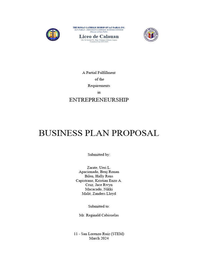 Fruit Fusion Smoothie BUSINESS PLAN (Revised) | Download Free PDF ...