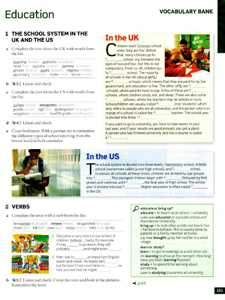 English File Intermediate 3rd Edition Vocab Edu | PDF | Family | Schools