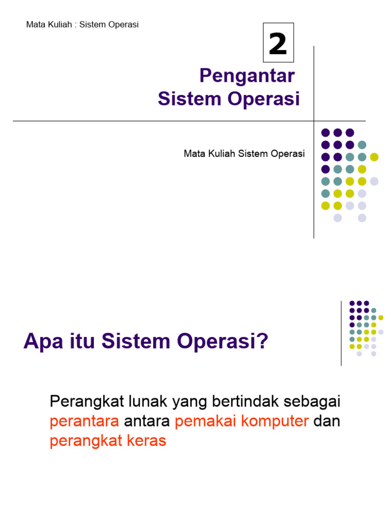 Sistem Operasi | PDF