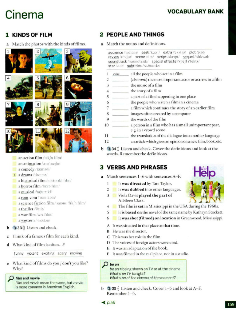 English File Intermediate 3rd Edition Vocabulary Bank 6A | PDF