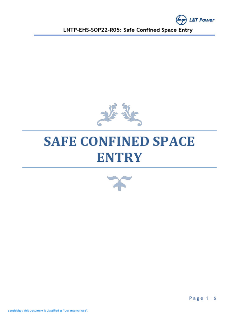 Safe Confined Space Entry | PDF | Safety | Occupational Safety And Health