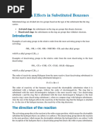 Activating vs Deactivating Groups in EAS | PDF | Unit Processes ...