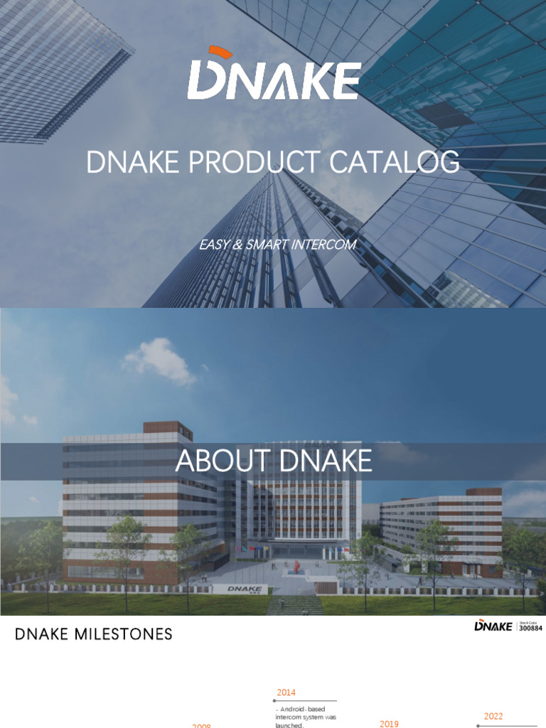 DNAKE Product Catalog V3.7 | PDF | Android (Operating System) | Session ...