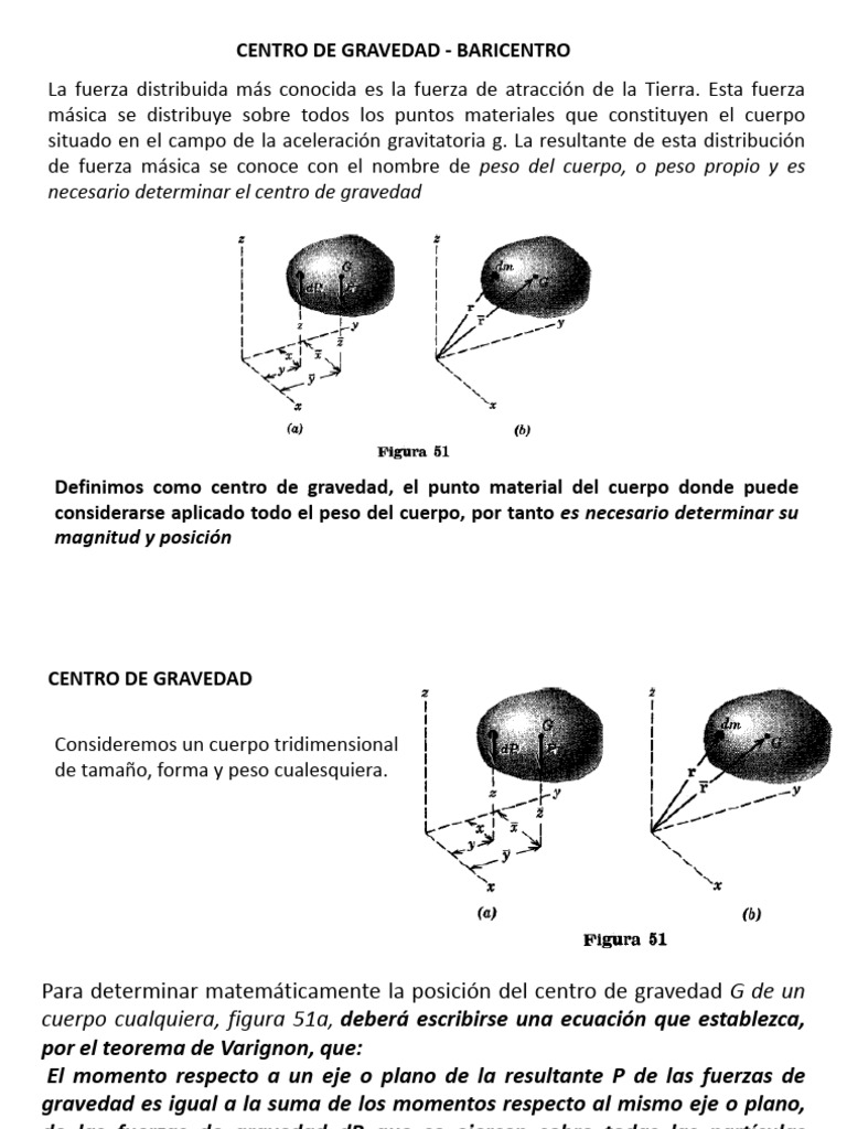 Centro de Gravedad y Masa | PDF | Centro de masa | Gravedad