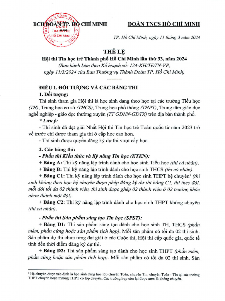 124khtv Hoi Thi Tin Hoc Tre The Le | PDF