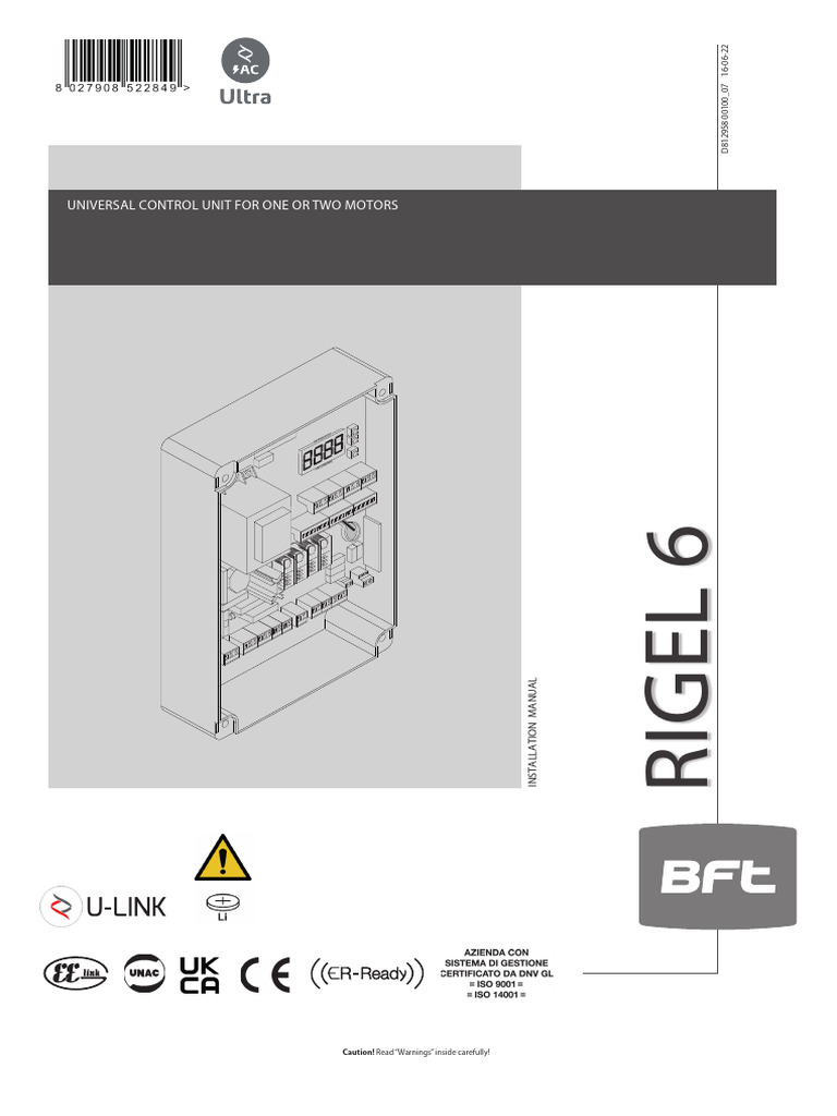 Rigel 6 - Instruction Manual | PDF | Electronics | Manufactured Goods
