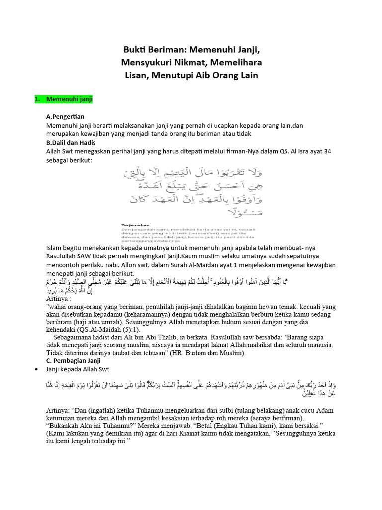 Agama Kelas 11 Bab 2 | PDF