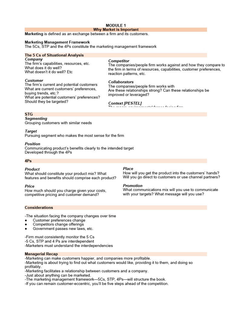 Module 1,2 | PDF | Marketing | Brand