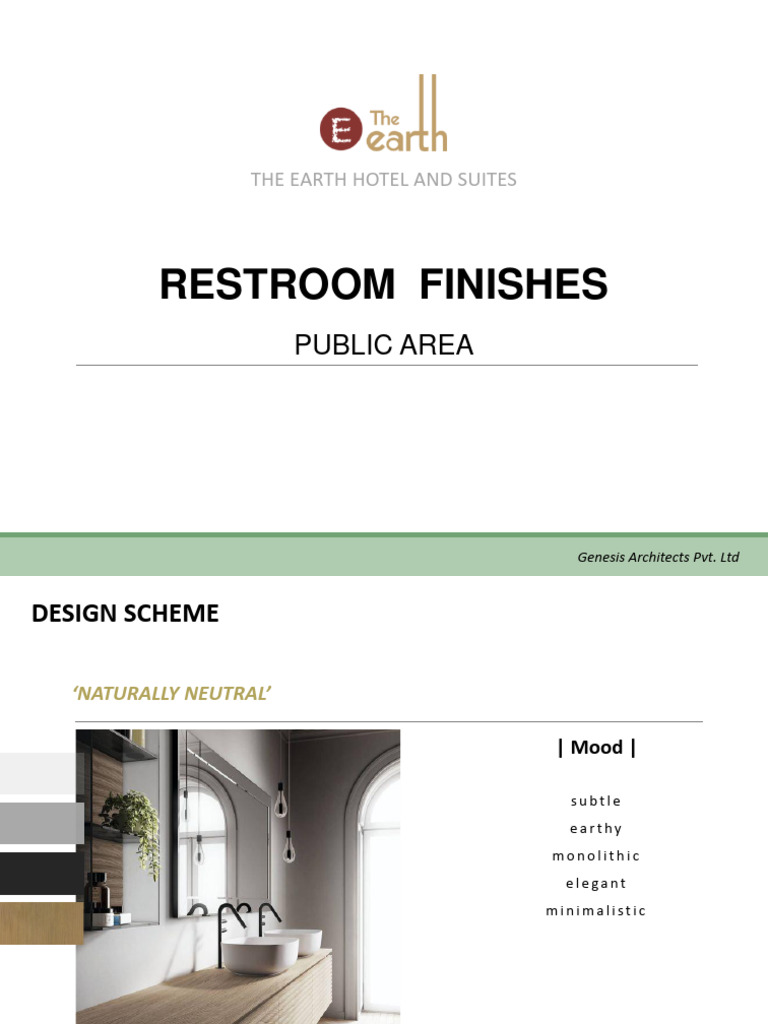 Washroom Finishes-Public Area | Download Free PDF | Interior Design | Architectural Elements