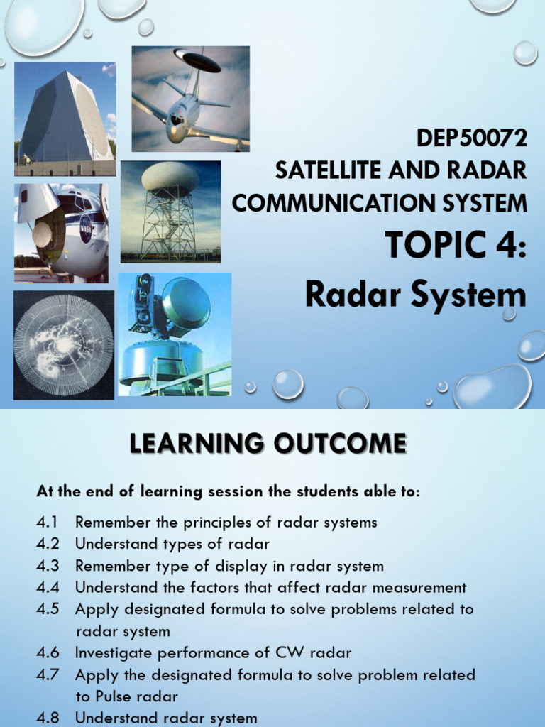 Understanding Radar Systems and Types | PDF | Radar | Doppler Effect