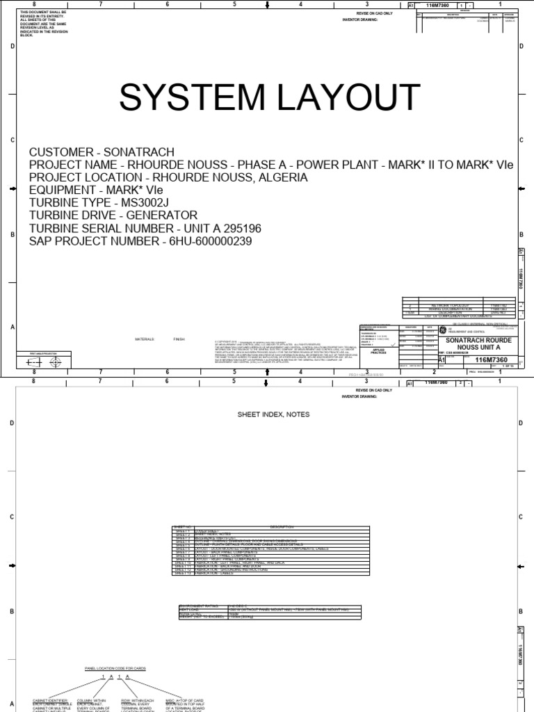 System Layout: Revised in Its Entirety. Document Are The Same Indicated in The Revision This ...
