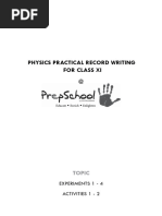 Class 11 Cbse Physics Practical | PDF | Science & Mathematics