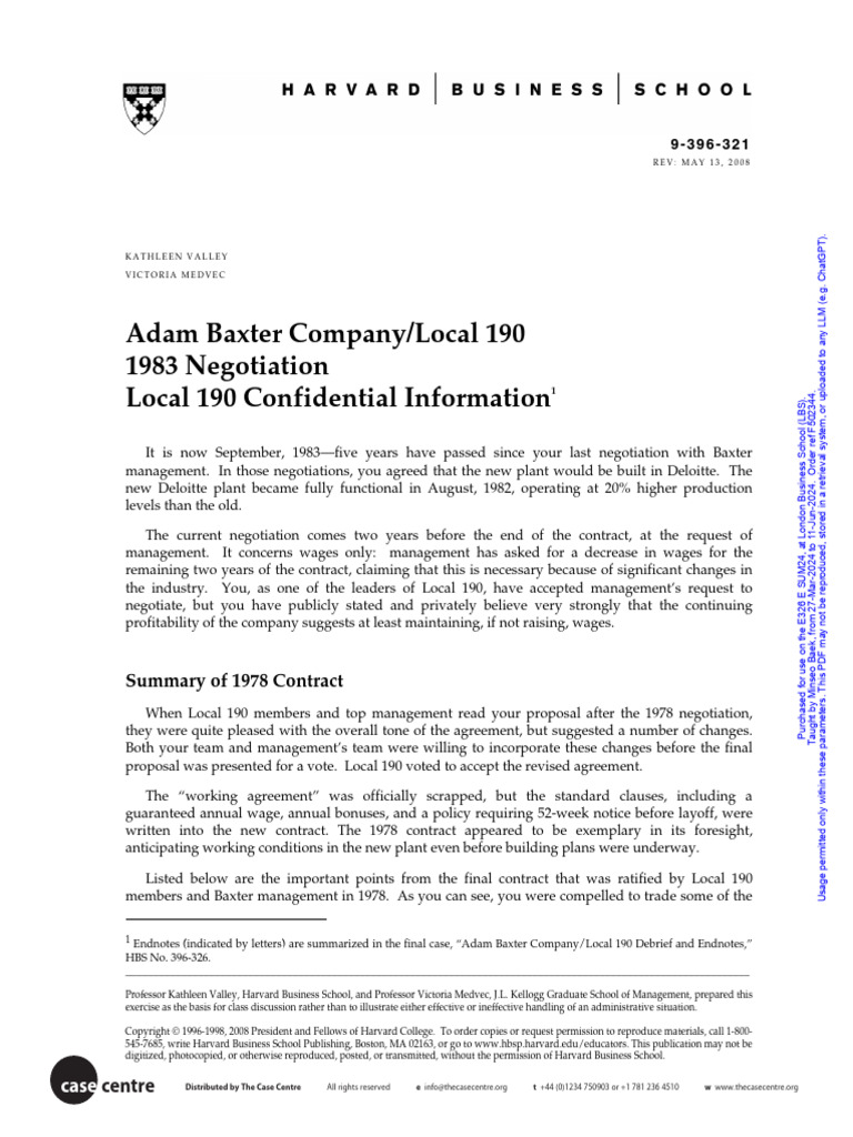 Local 190 - Round 2 | Download Free PDF | Cost Of Living | Trade Union