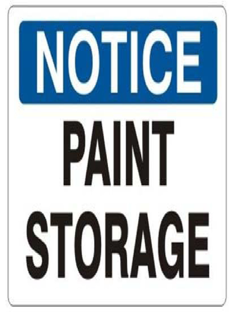 Paint Storage-01 | PDF