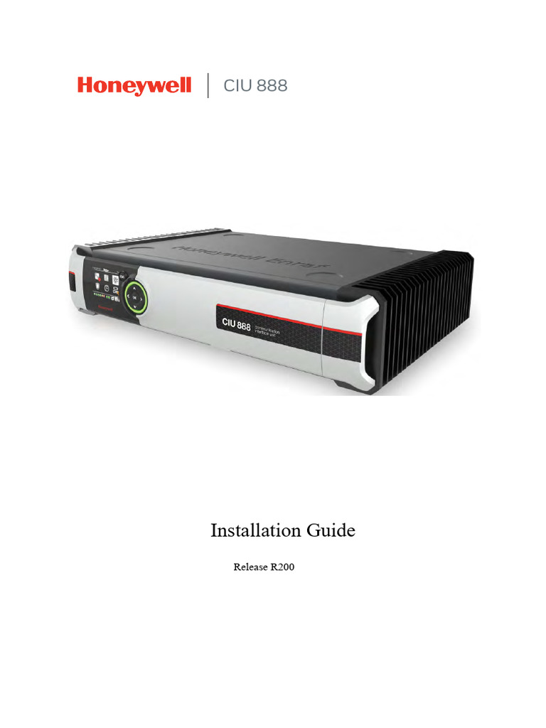 PMT Hps Honeywell Enraf Ciu888 Installation Guide | PDF | Mains Electricity | Usb