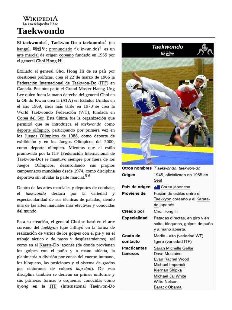 Taekwondo | PDF | Taekwondo | Kárate