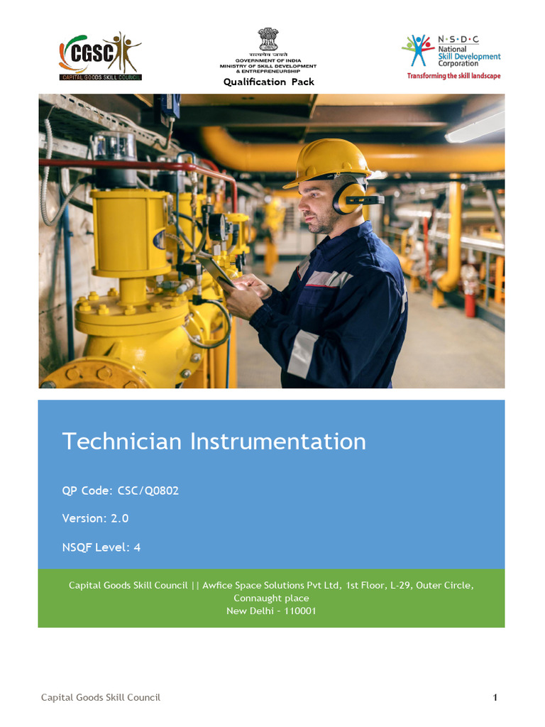 Technician Instrumentation QP Guide | PDF | Personal Protective ...