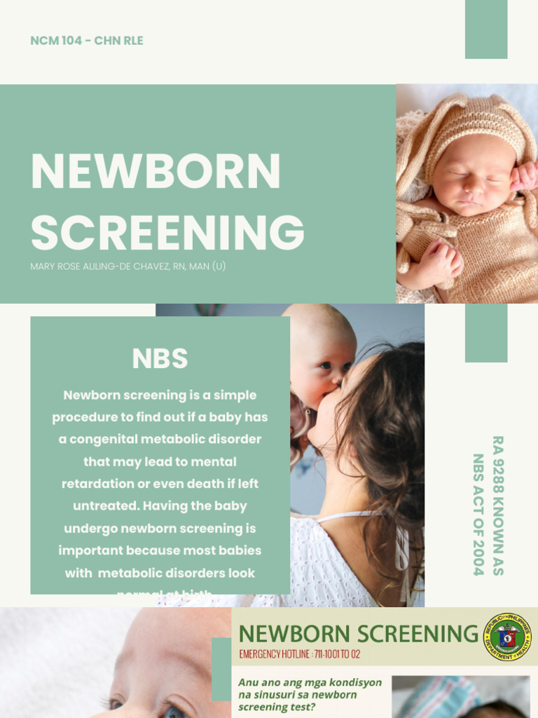 Newborn Screening | PDF | Hearing | Human Diseases And Disorders