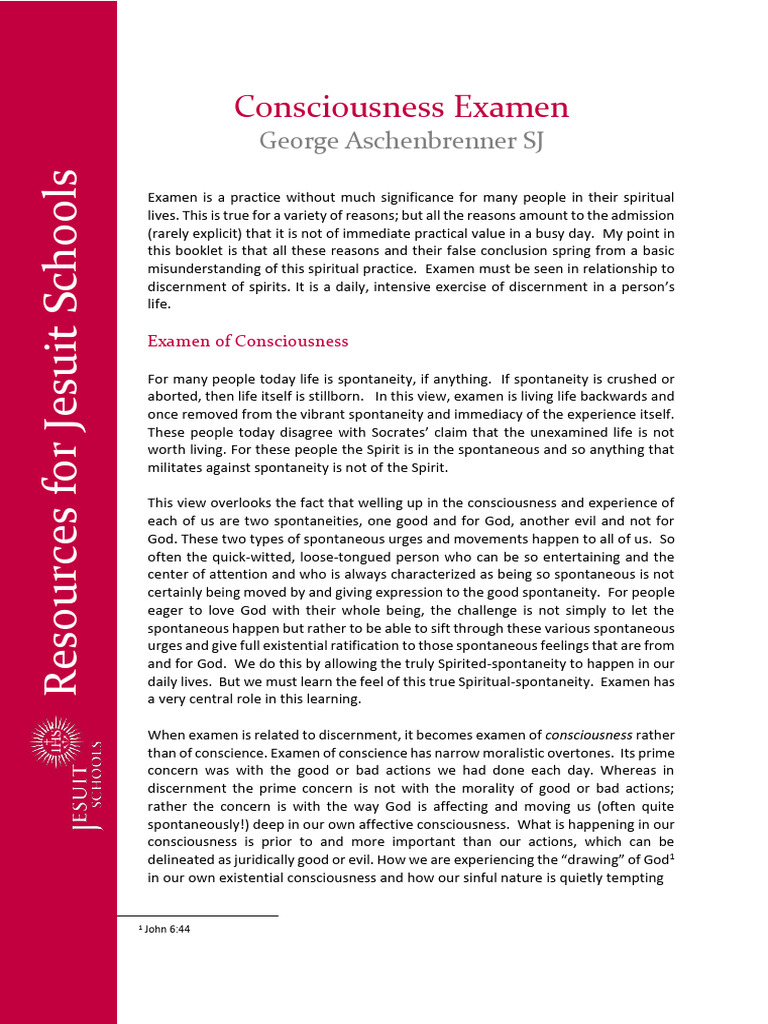 JIM25 Examen (Aschenbrenner) | PDF | Christian Mysticism | Prayer