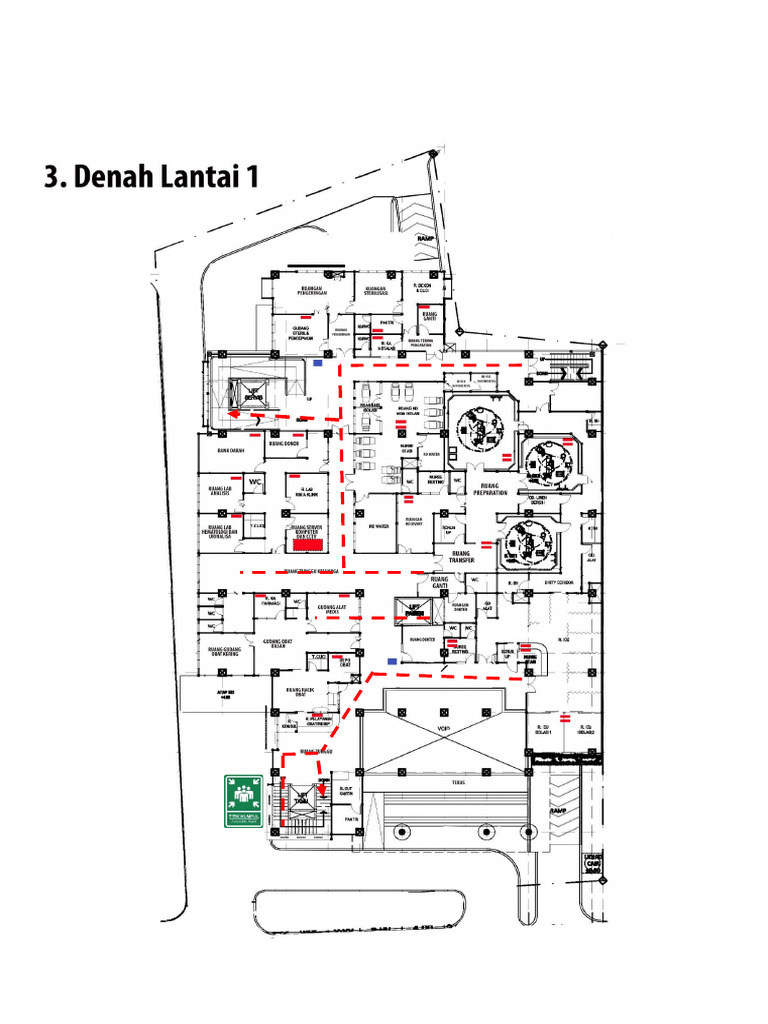 Jalur Evakuasi Lantai 2 | PDF