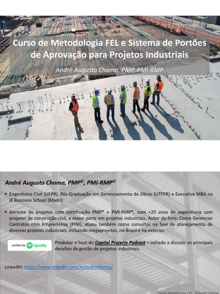 Metodologia FEL Slides | PDF | Investimentos | Despesa