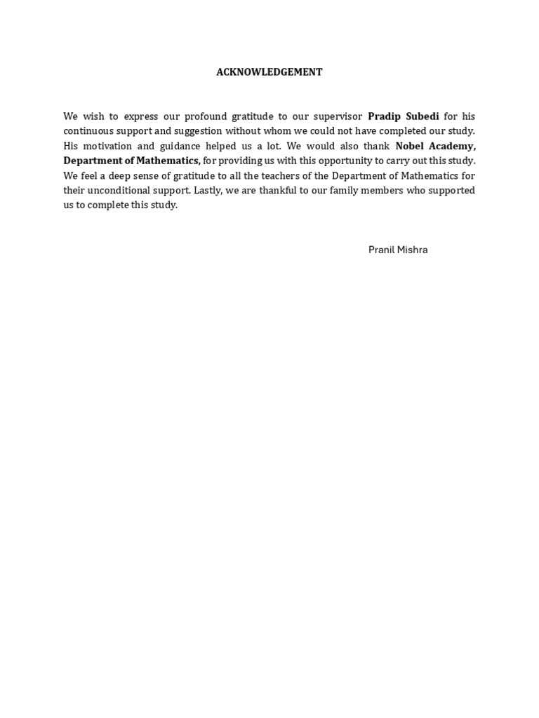 Acknowledgement 2 | Download Free PDF | Gratitude | Positive Mental ...