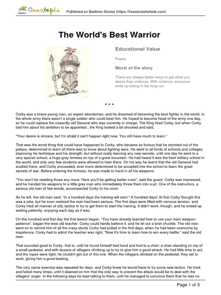 The World's Best Warrior | PDF | General Fiction