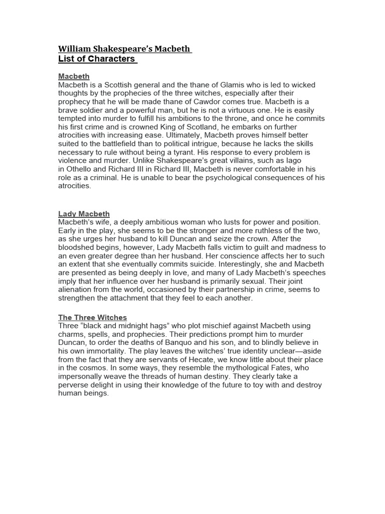 William Shakespeare's Macbeth | Download Free PDF | Macbeth