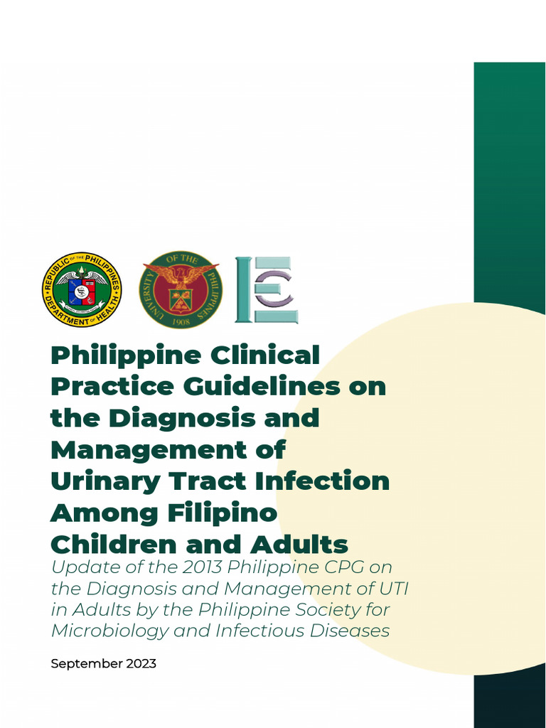 Philippine UTI Guidelines 2023 | PDF | Urinary Tract Infection | Medicine