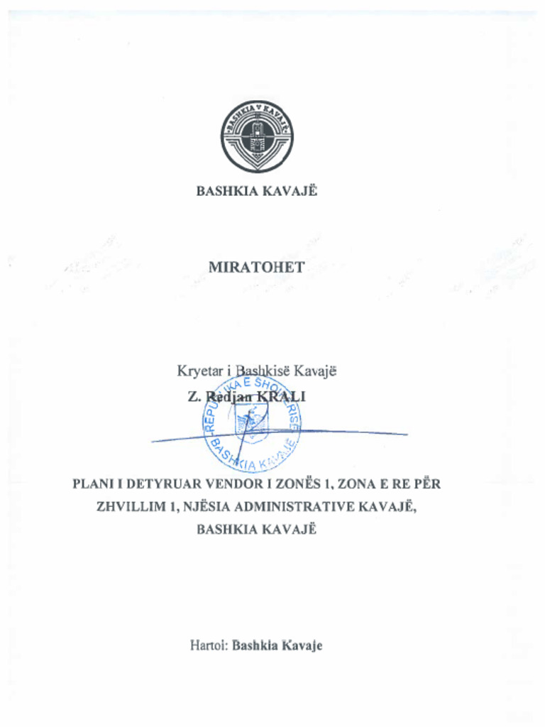 Raporti I Planit Të Detyruar Vendor | PDF