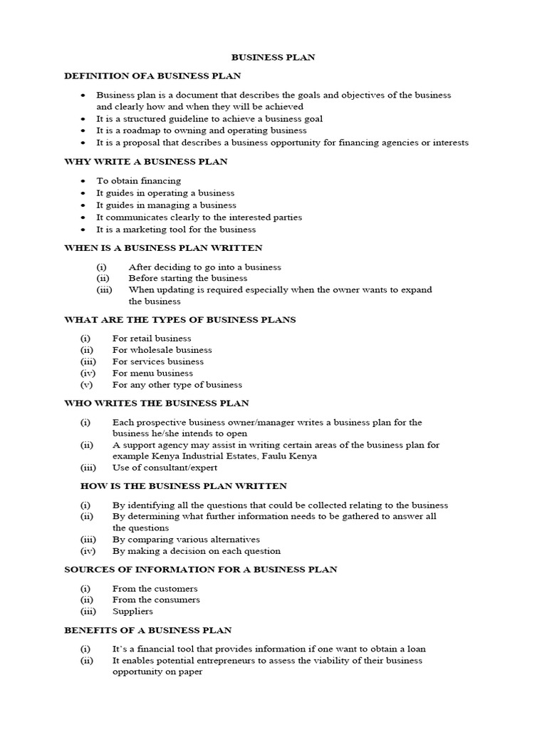 Business Plan Notes Updated | PDF | Working Capital | Balance Sheet