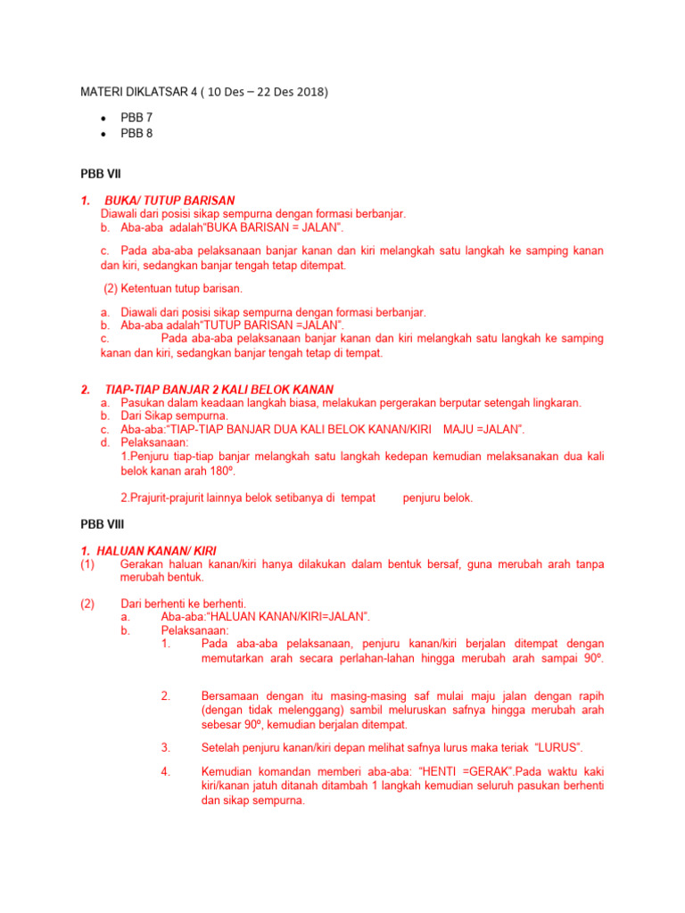 Materi Diklatsar 4 | PDF