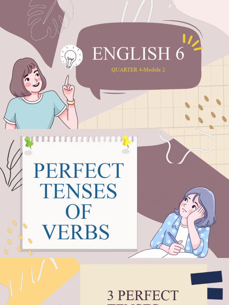 Lesson 2 (Perfect Tenses of The Verb) | PDF | Grammatical Tense ...