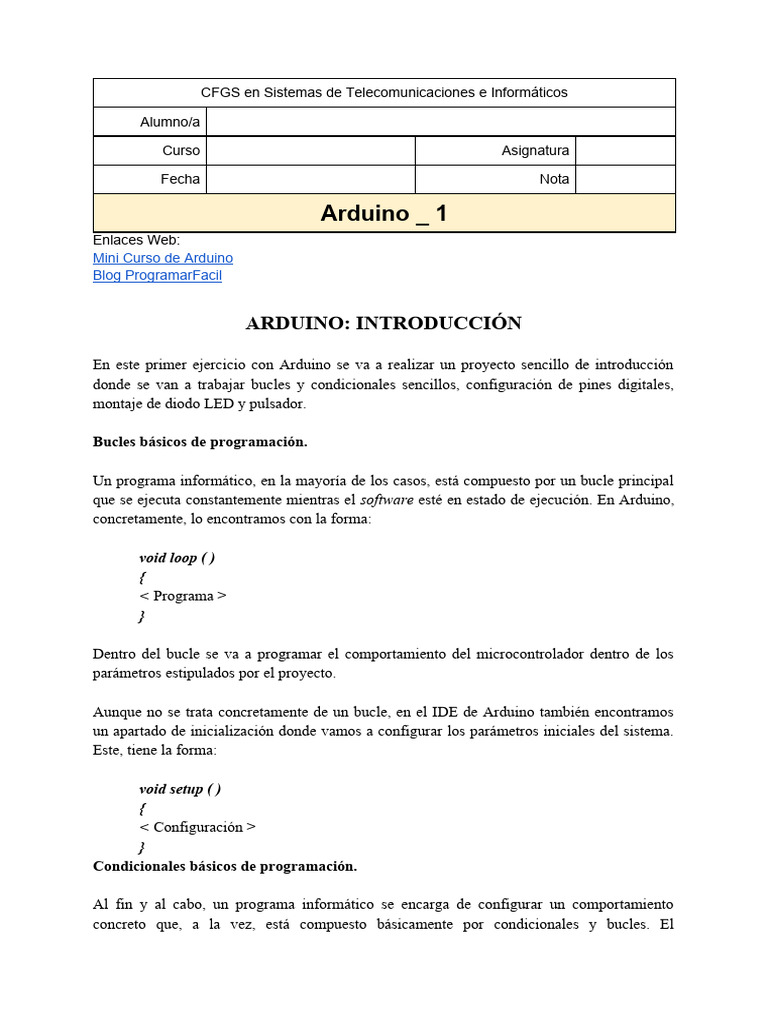 PR12 Arduino 1 | PDF | Arduino | Resistencia Eléctrica y Conductancia