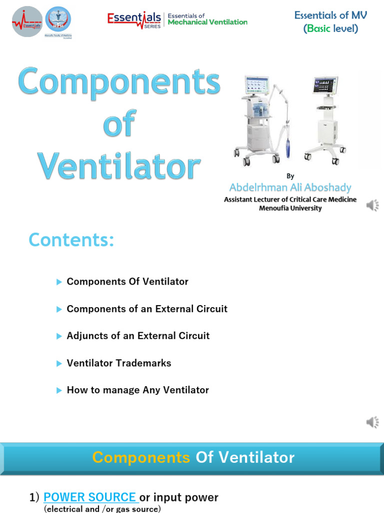 2-4 Components of ventilator | PDF | Feedback | Electrical Engineering