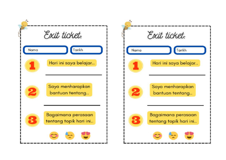 Exit Tiket BM | PDF